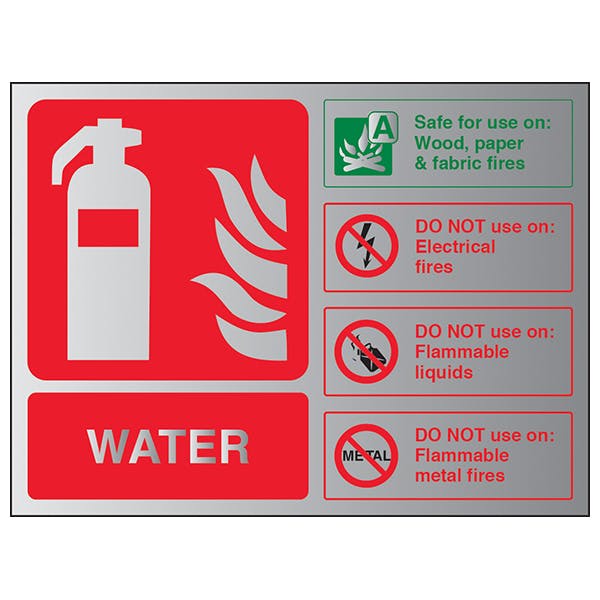 Water Fire Extinguisher - Landscape - Aluminium Effect | Fire ...
