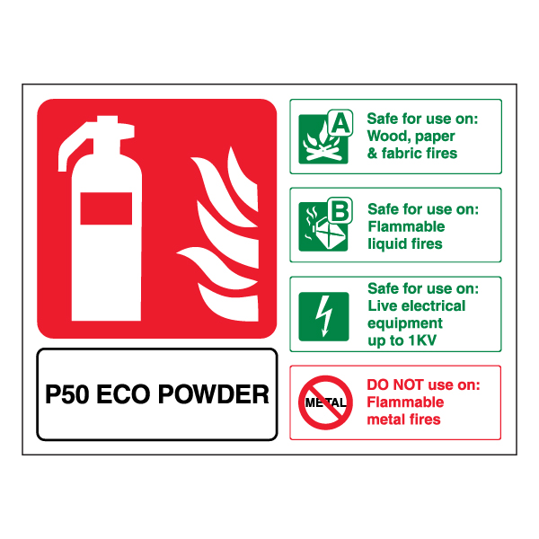 P50 Eco Powder Extinguisher - Landscape| Fire Extinguisher | Fire Safety