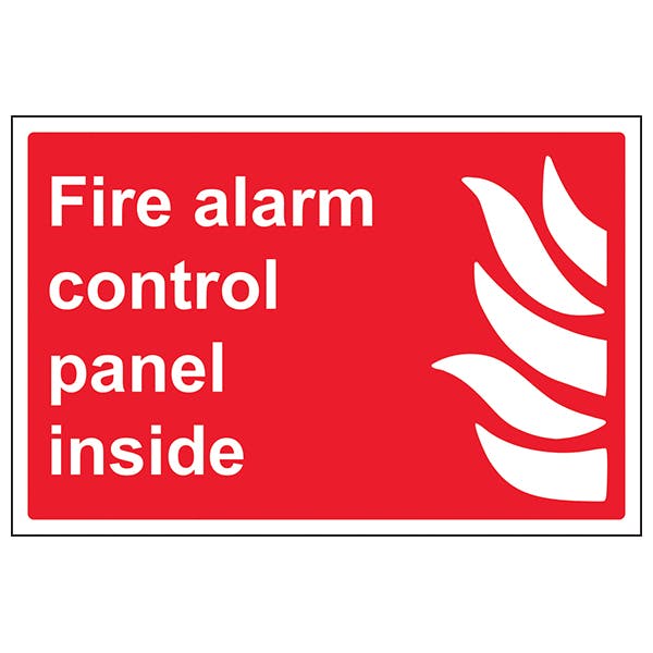 Fire Alarm Control Panel Inside - Landscape | Safety Signs 4 Less