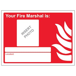 Your Fire Marshal Is: - Landscape | Safety Signs 4 Less