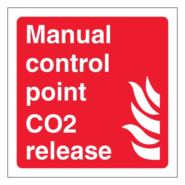 Manual Control Point Co2 Release | SafetySigns4Less