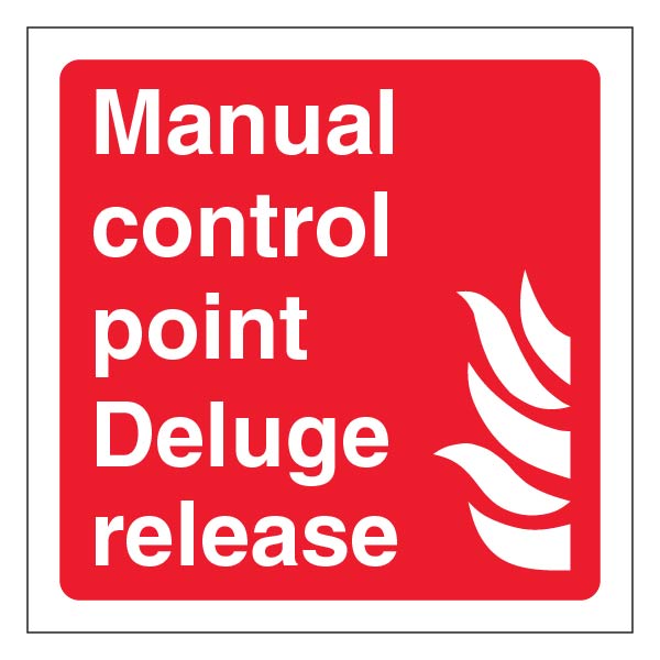 Manual Control Point Deluge Release | SafetySigns4Less