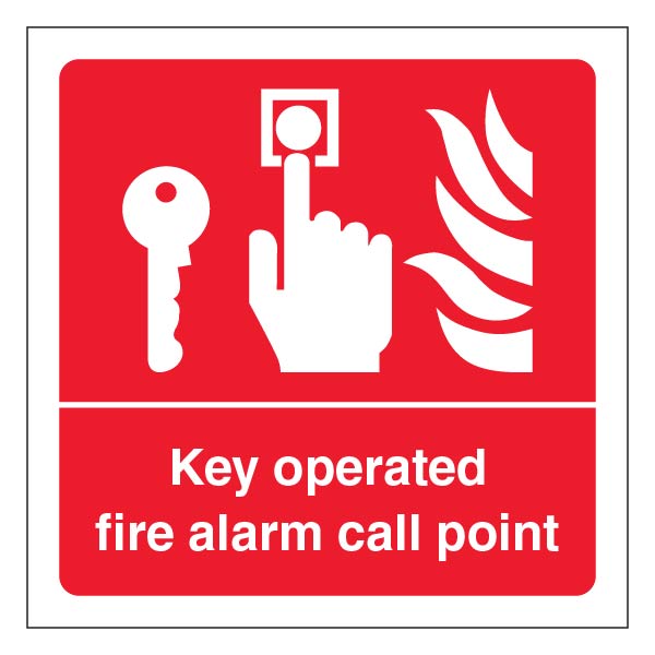 Key Operated Fire Alarm Call Point | SafetySigns4Less