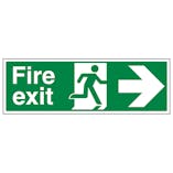 Removable Vinyl Fire Exit Signs