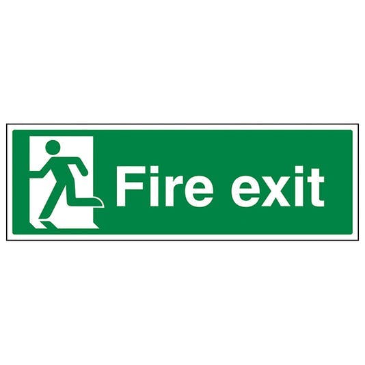 Final Fire Exit Man Left | Eco-Friendly Safety Signs | Safety Signage