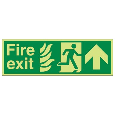 GITD NHS Fire Exit, Arrow Up | Eureka Direct