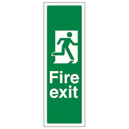 Portrait Final Fire Exit Man Right | Safety Signs 4 Less