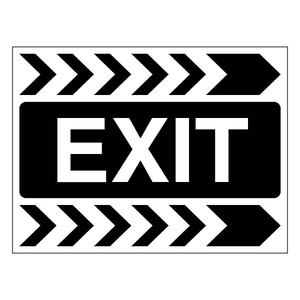 Exit - Landscape | SafetySigns4Less