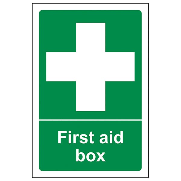 First Aid Box - Portrait | Safety Signs 4 Less