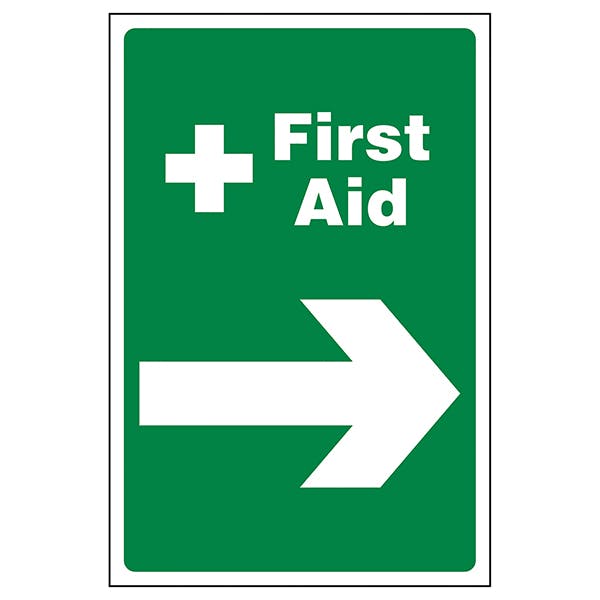 First Aid Arrow Right | First Aid Signs | Safety Signs | Safety Signs 4 ...