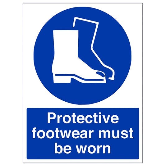 Protective Footwear Must Be Worn In This Area | Eco-Friendly Safety ...