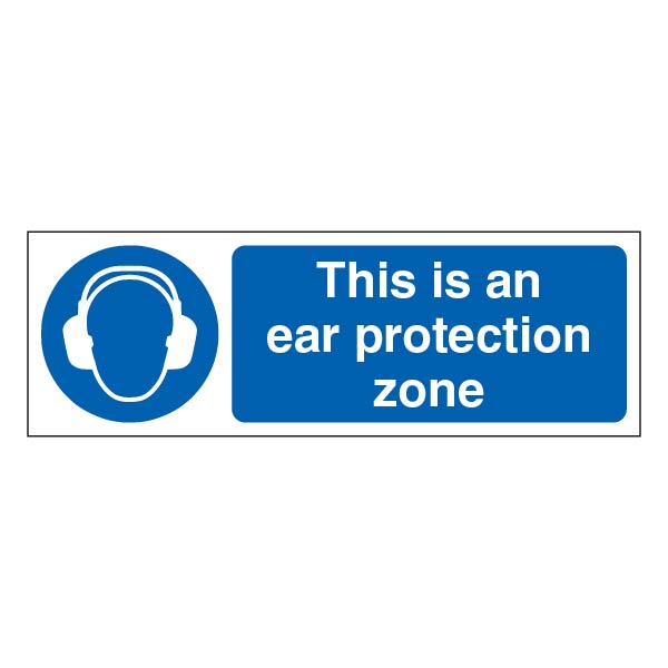 This Is An Ear Protection Zone | SafetySigns4Less
