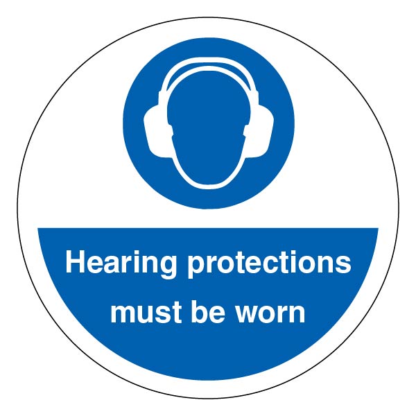 Hearing Protections Must Be Worn | SafetySigns4Less