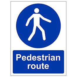 Pedestrian Route | Mandatory Signs | Safety Signs | Safety Signs 4 Less