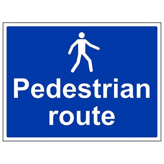 Eco-Friendly Pedestrian Route | Eco-Friendly Safety Signs | Safety Signage