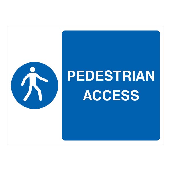 Pedestrian Access | SafetySigns4Less