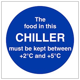 The Food In This Chiller | Safety Signs 4 Less