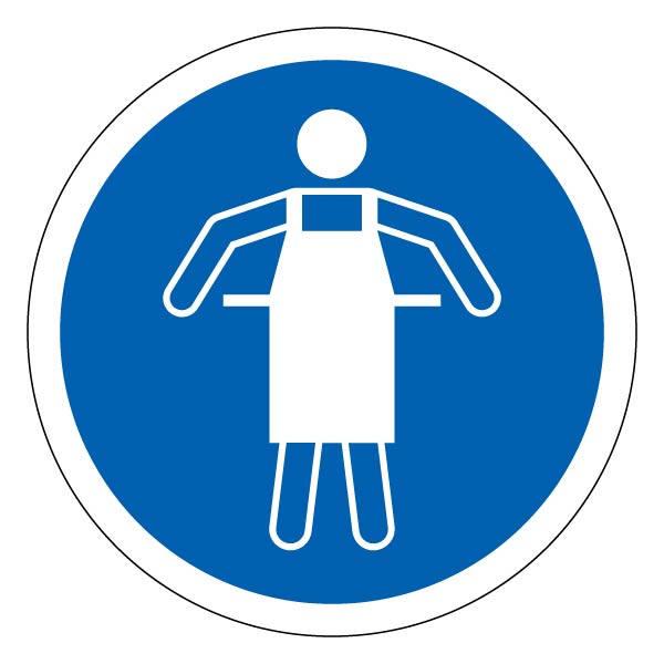 Wear Apron Symbol | SafetySigns4Less