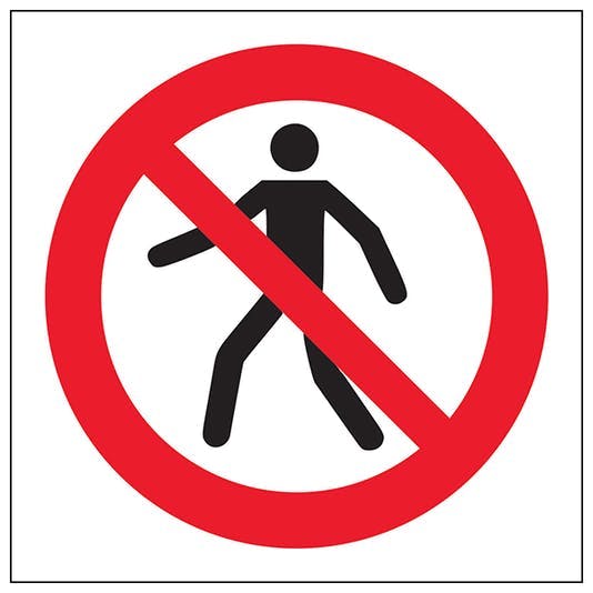 Eco-Friendly No Entry Symbol |Eco-Friendly Safety Signs | Safety Signage
