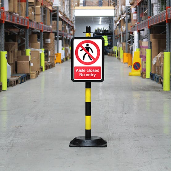 Aisle Closed No Entry - A4 | VSafety