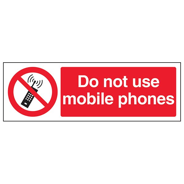 Do Not Use Mobile Phones - Landscape | Safety Signs 4 Less