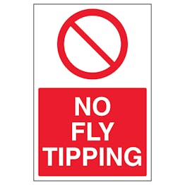 No Fly Tipping | Safety Signs | Safety Signs 4 Less