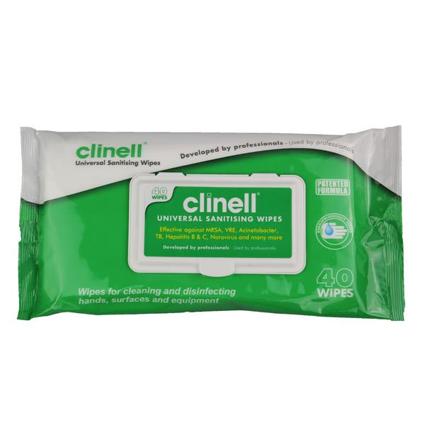 Clinell Universal Sanitising Wipes | Safety Signs 4 Less