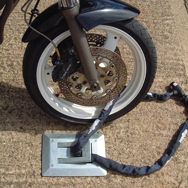Motorcycle Locking Loop - Bolt Down | Shelters4Less