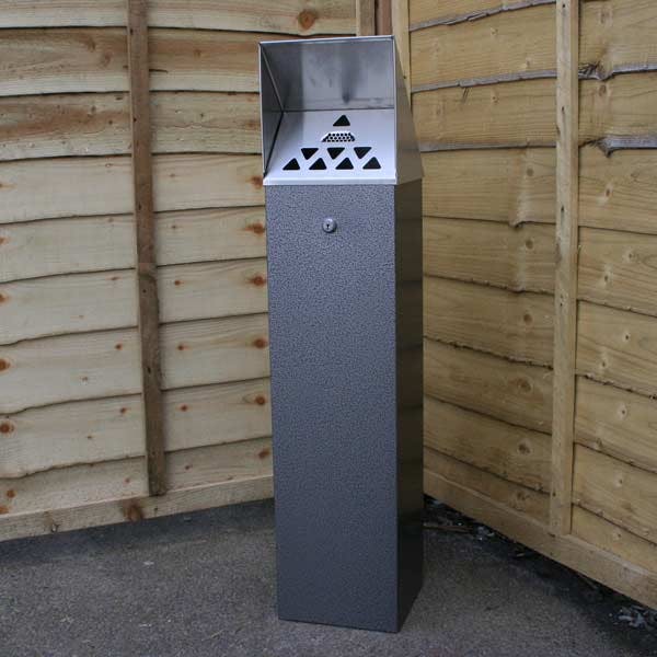 Hooded Top Cigarette Tower Bin