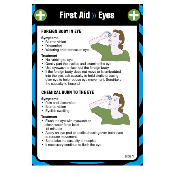 First Aid Pocket Guide - For Eyes | Eureka Direct