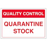 Quality Control Signs | Safety Signs 4 Less