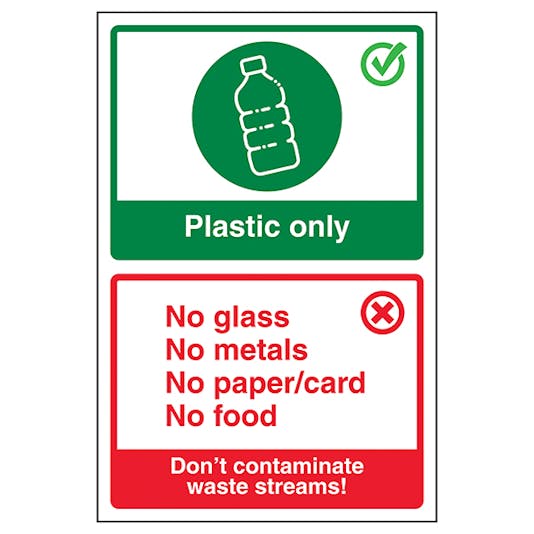 Plastic Only / Don't Contaminate Waste Streams! Poster | Do's and Don ...