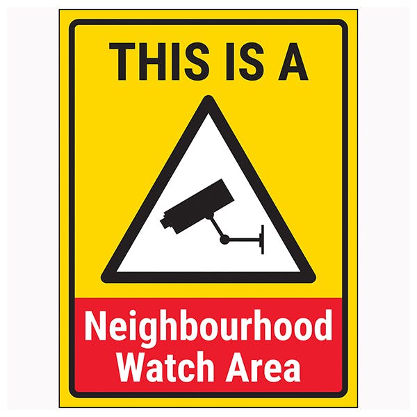 This Is A Neighbourhood Watch Area | Neighbourhood Watch Signs | Safety ...