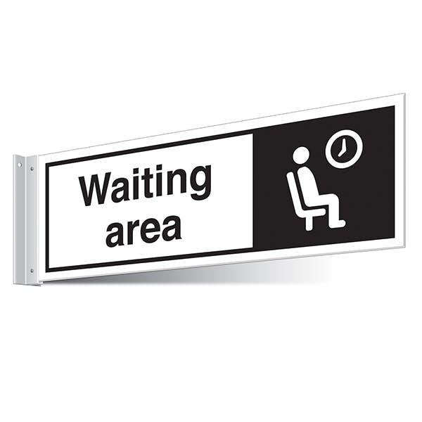 Waiting Area Corridor Sign | Corridor Signs | SafetySigns4Less