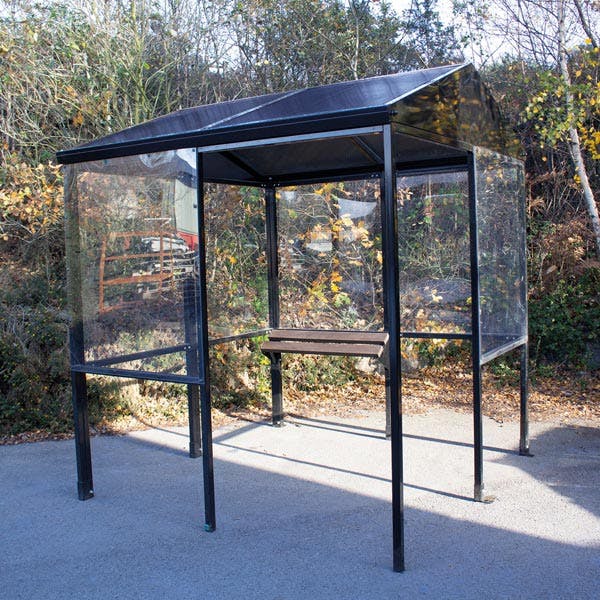 Apex 4-Sided Smoking Shelter - Aluminium Roof