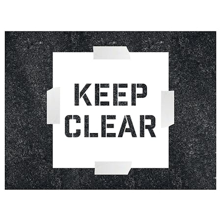 Keep Clear Stencil