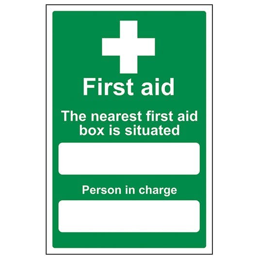 The Nearest First Aid Box Is Situated - Portrait | Eco-Friendly Safety ...