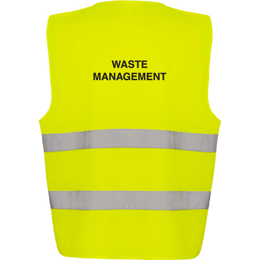 Adjustable Hi-Vis Vest - Waste Management
