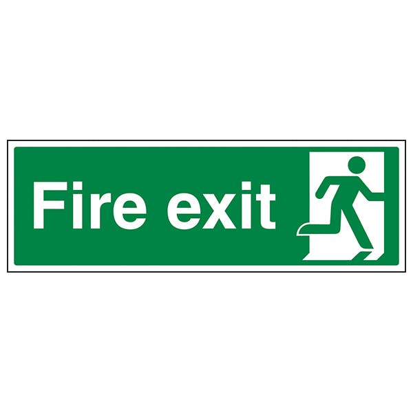 Final Fire Exit Man Right - Removable Vinyl