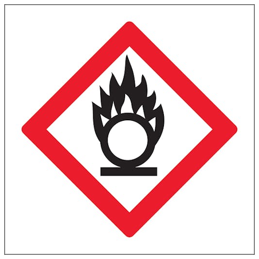 Oxidising Gases COSHH Sign - Magnetic