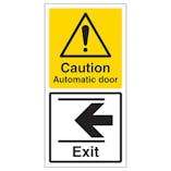 Automatic Door Signs