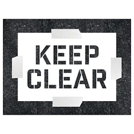 Keep Clear Stencil