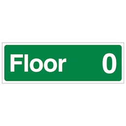 Floor 0 (Ground Floor) | Wayfinding Sign | SafetySigns4Less