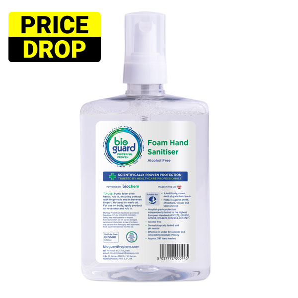Bioguard Alcohol Free Hand & Body Foaming Cleanser | MediSupplies