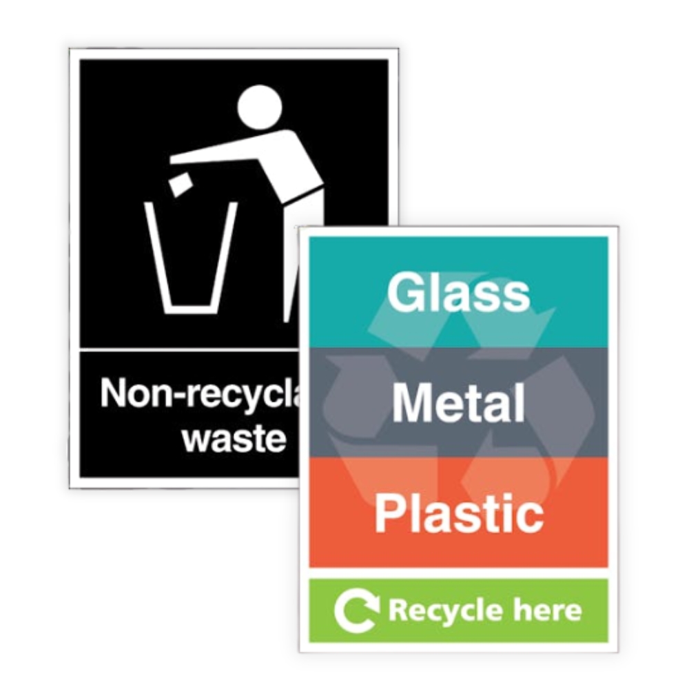 Simpler Recycling Signs | SafetySigns4Less