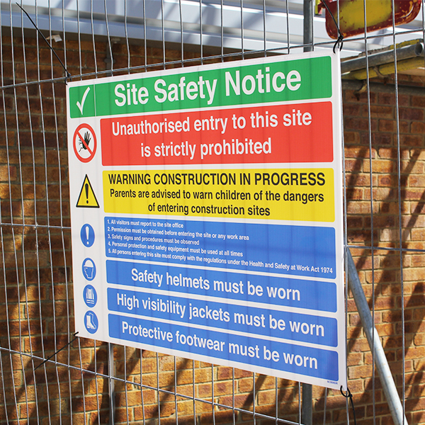 Temporary Construction Site Signs