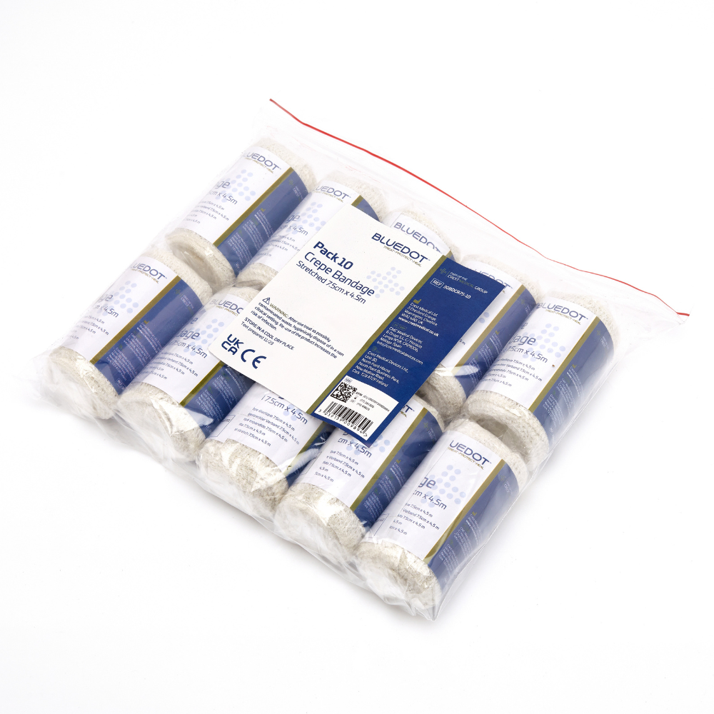 Blue Dot Cotton Crepe Bandages | Light Support & High Stretch ...