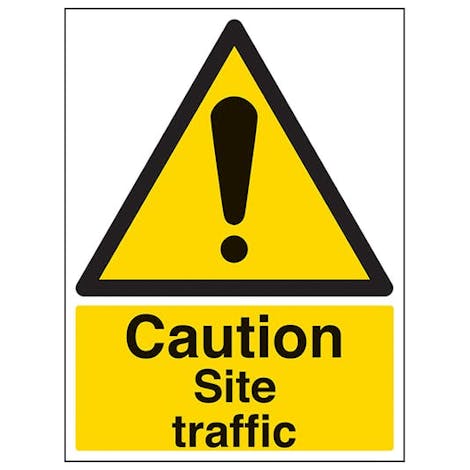Caution Site Traffic | Eco-Friendly Safety Signs | Safety Signage