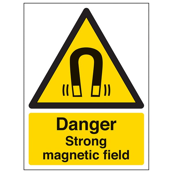 Danger Strong Magnetic Field - Portrait | Safety Signs 4 Less