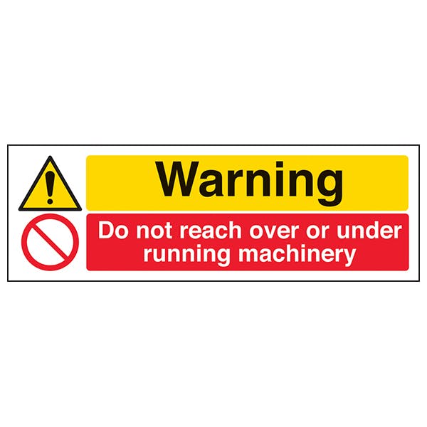 Warning Do Not Reach Over Or Under Running Machinery - Landscape ...